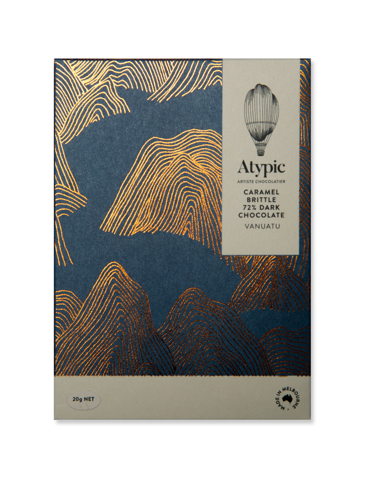 72% Dark Caramel Brittle – Atypic Chocolate